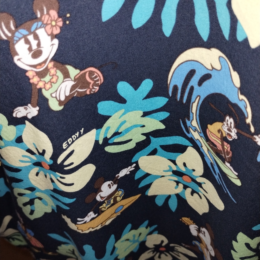 Rare Disney Reyn Spooner Mickey,Minnie And Friends Ha… - Gem